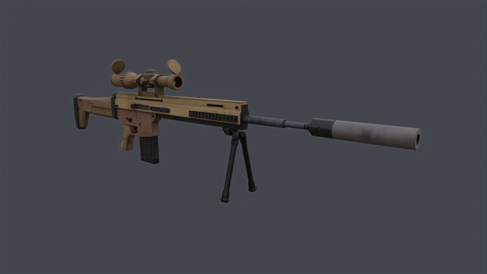 FN SCAR H-PR 3D - TurboSquid 2006775
