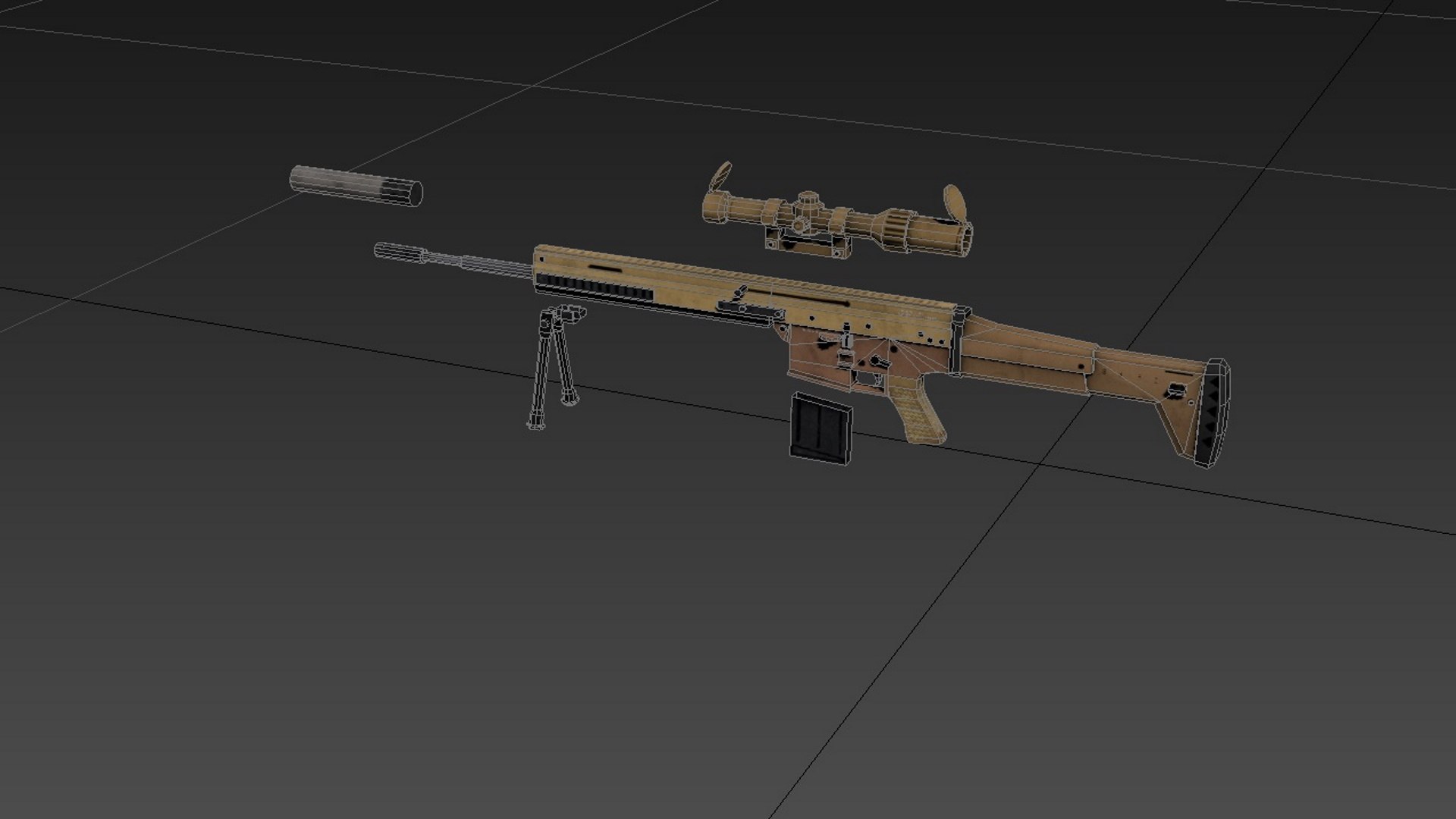 FN SCAR H-PR 3D - TurboSquid 2006775