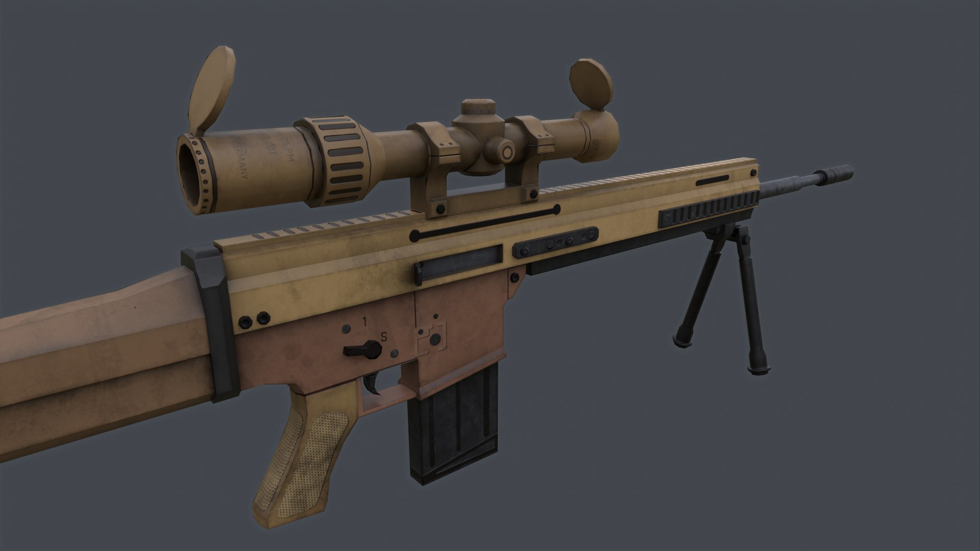 FN SCAR H-PR 3D - TurboSquid 2006775
