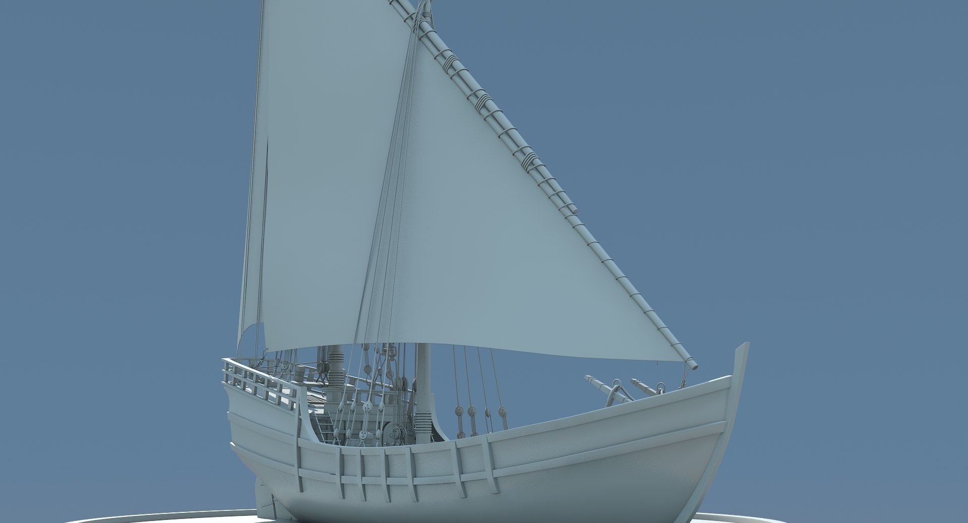 Caravel Realistic Prop 3d Model