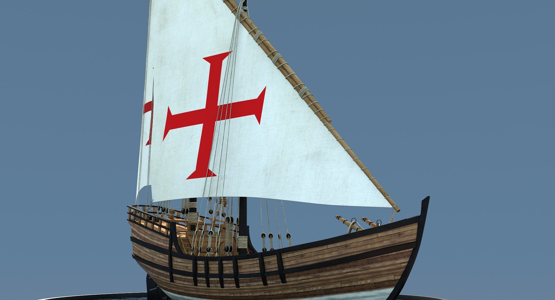 Caravel Realistic Prop 3d Model