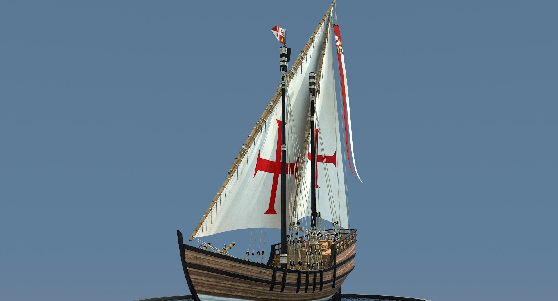 Caravel Realistic Prop 3d Model