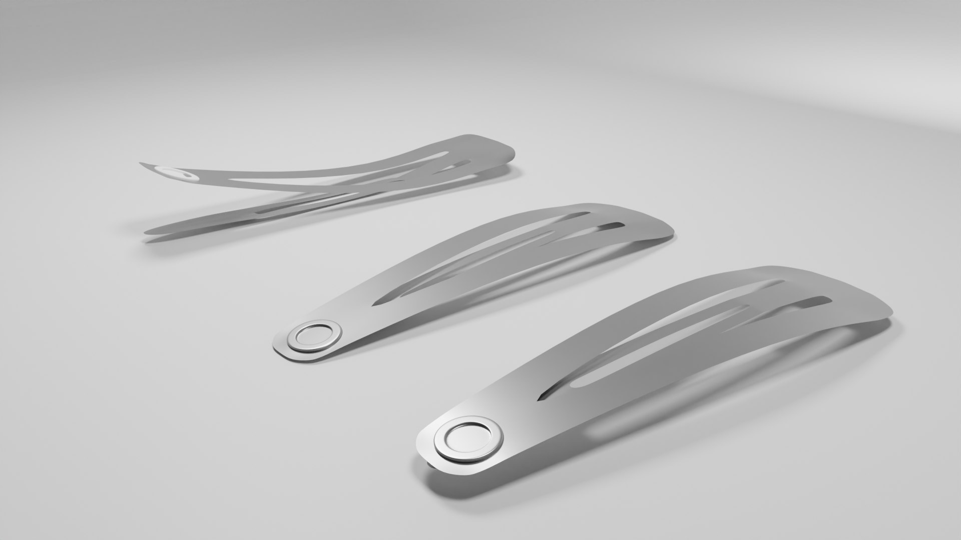 3D Metal Hair Pin Clip Retro 3D Model - TurboSquid 1989147