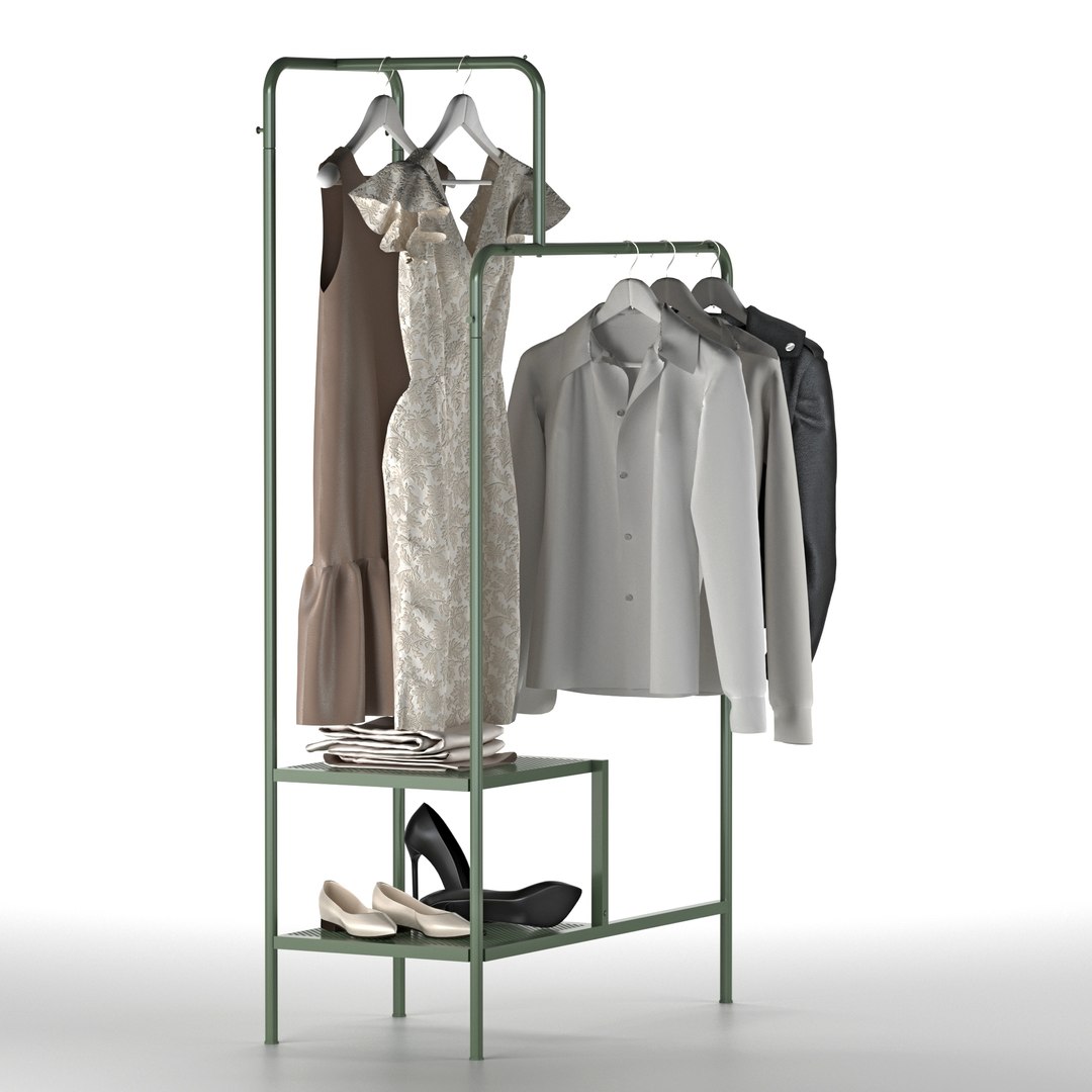 Clothing rack 3D model - TurboSquid 1574630