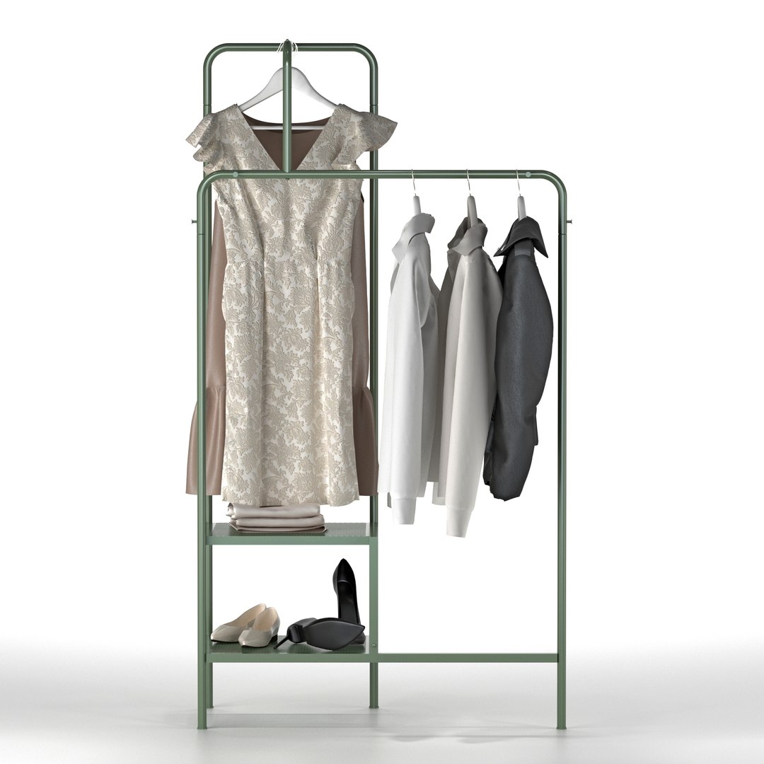 Clothing rack 3D model - TurboSquid 1574630