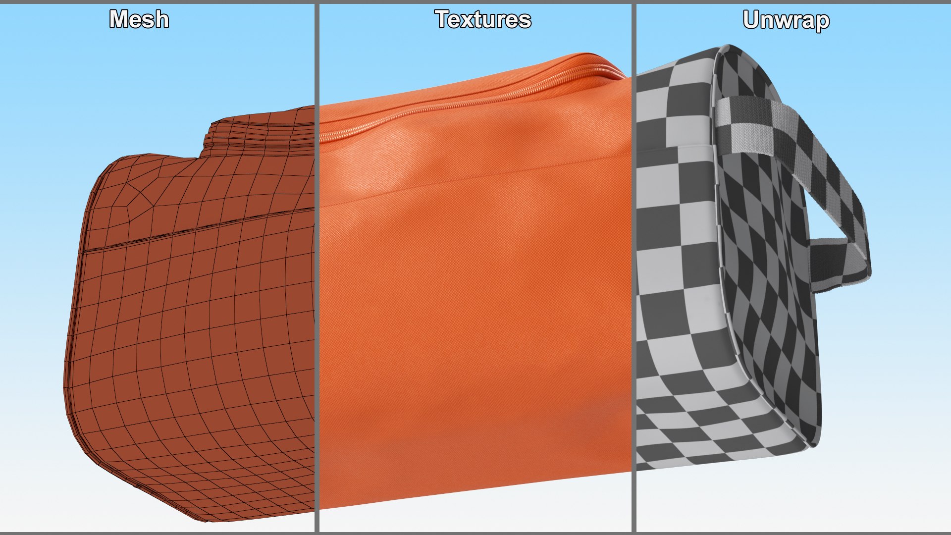 3D Athletic Shoe Bag Orange Model - TurboSquid 2287837