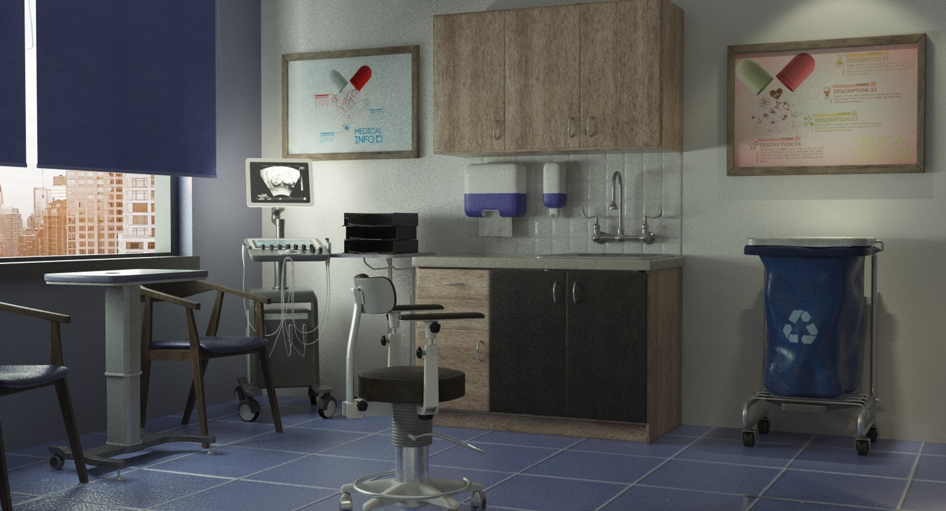 Exam room classic 3D model - TurboSquid 1377657