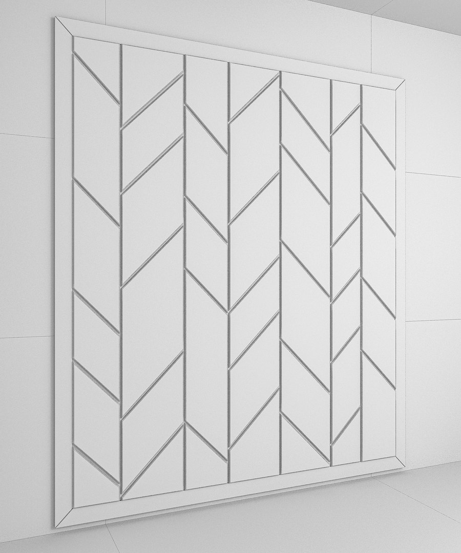 Soft wall panel decorative 3D model - TurboSquid 1799008