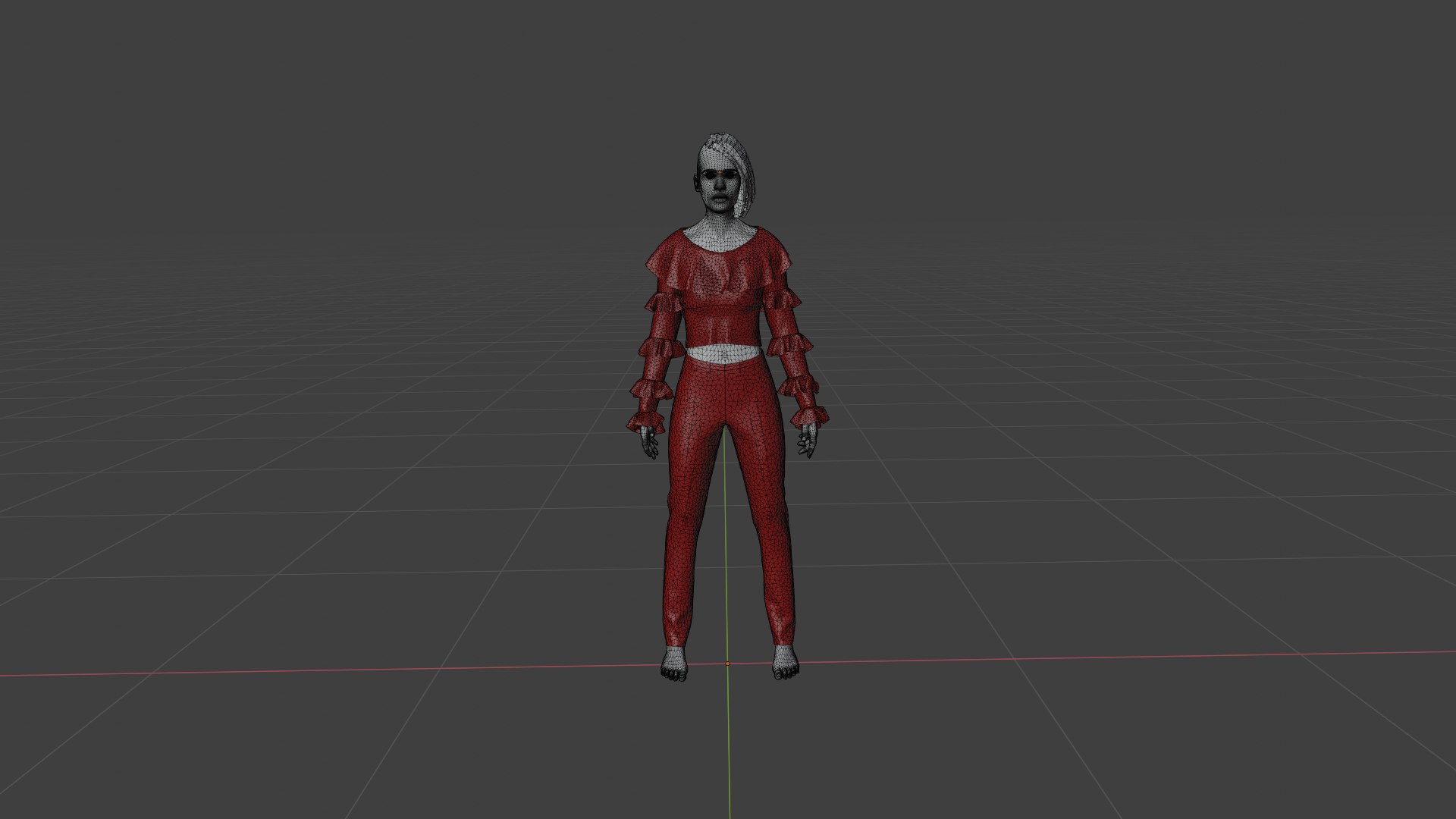 Beautiful Woman With Blue Hair Model - TurboSquid 2011093