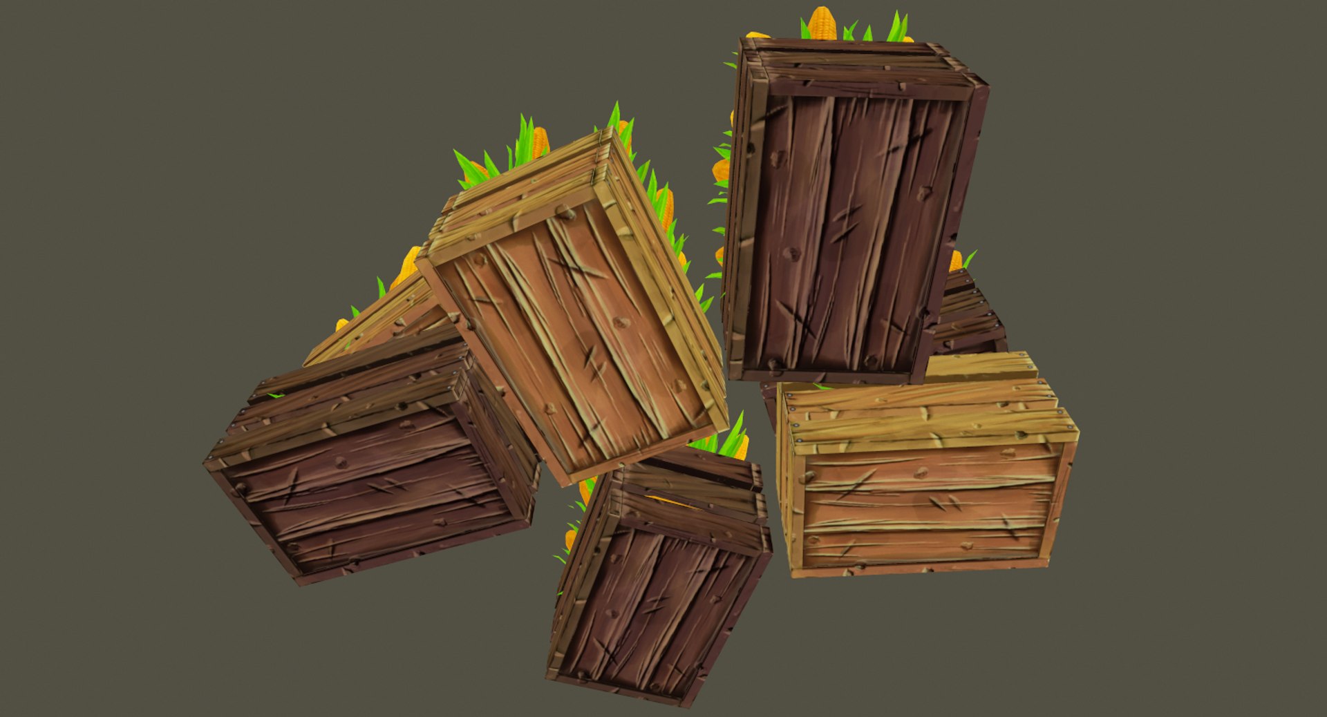 crate corn obj