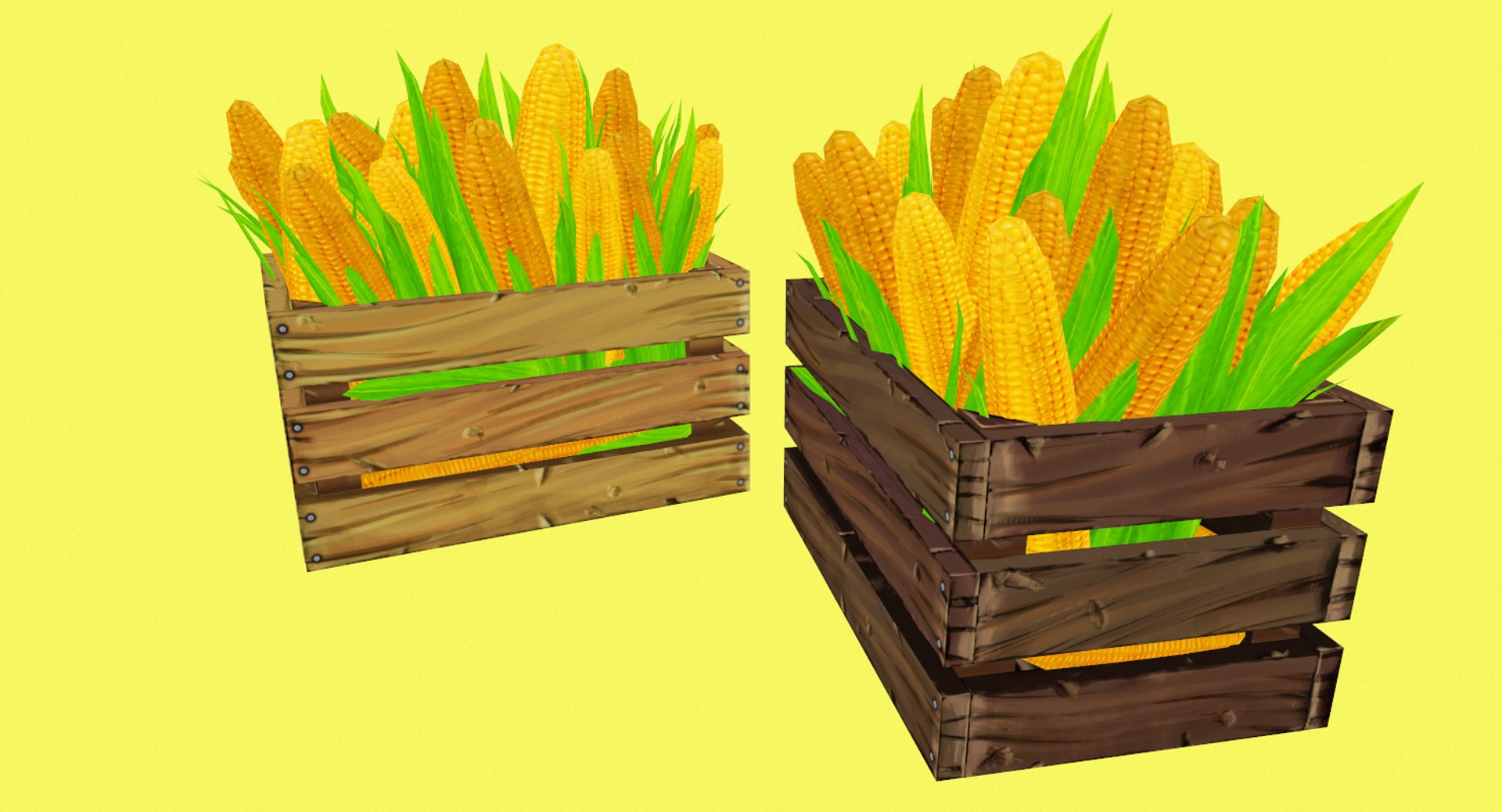 crate corn obj