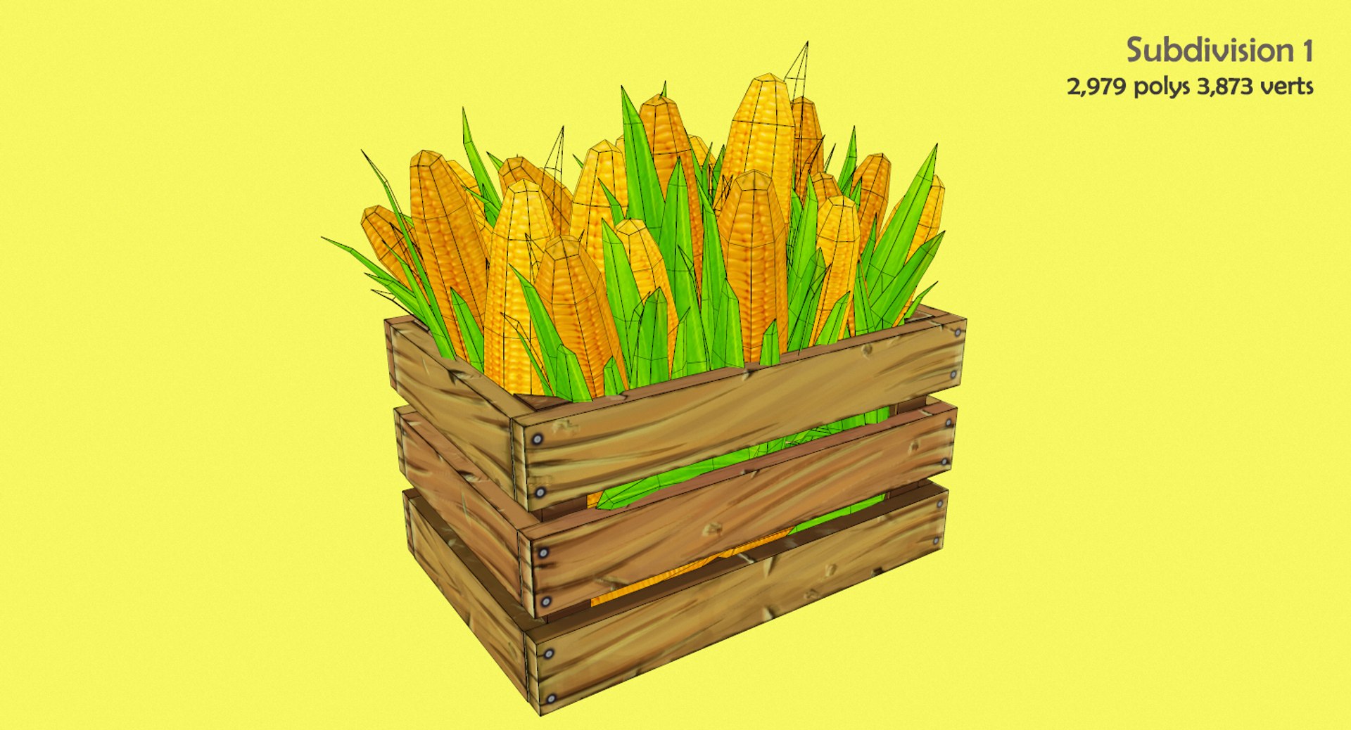 crate corn obj