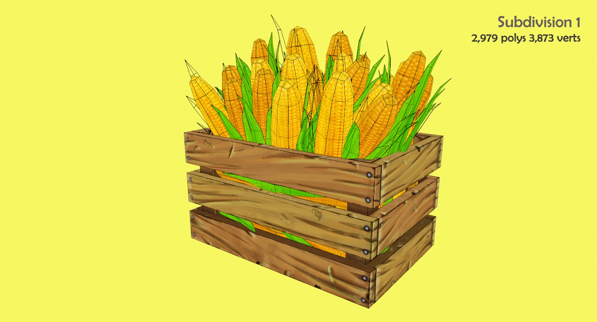 crate corn obj