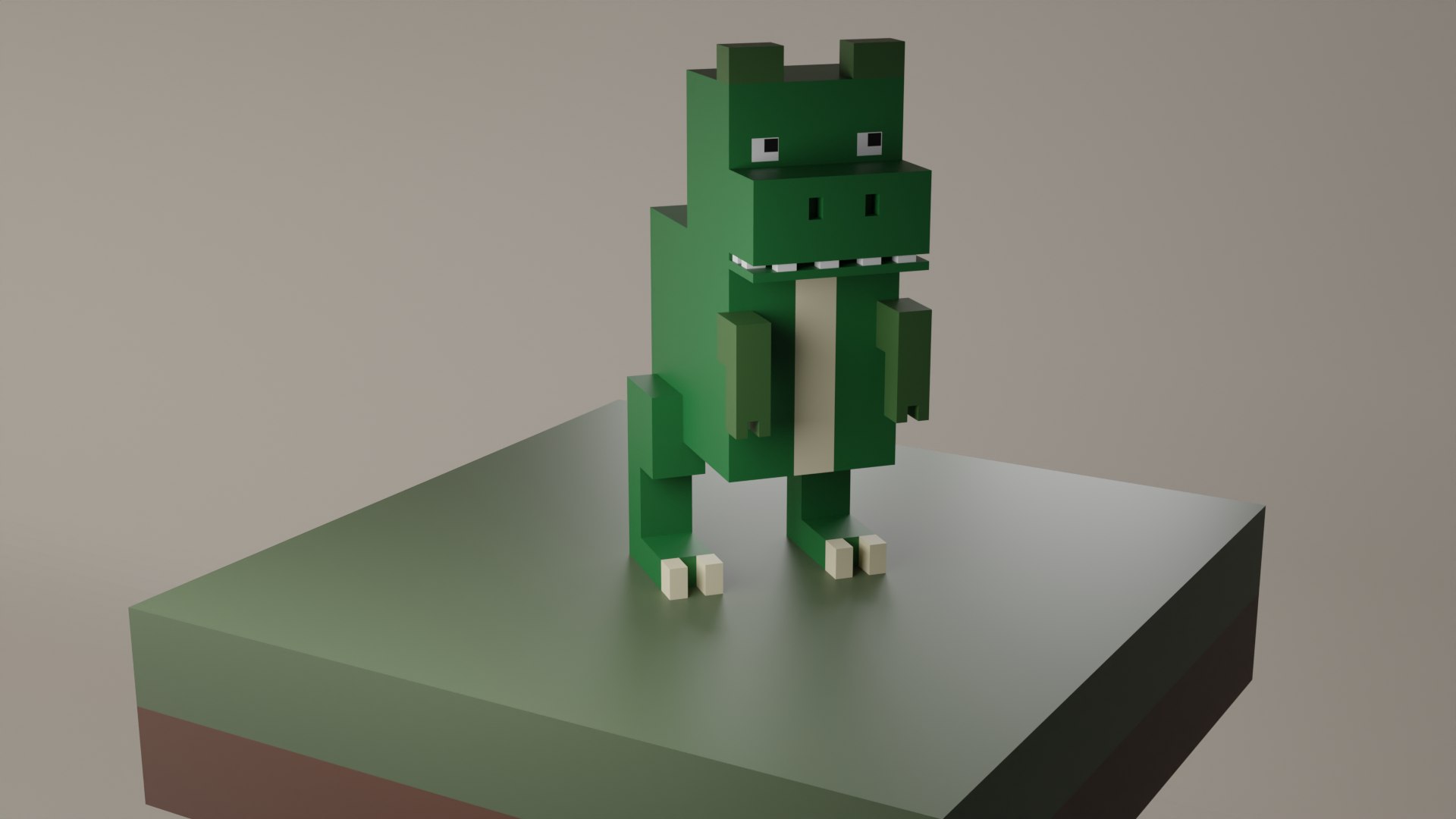 Voxel Low Polly Animal Dinosaur 3D Model - TurboSquid 2181841