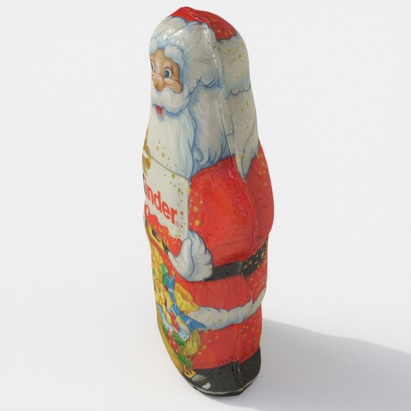Chocolate santa claus 3D model - TurboSquid 1472441