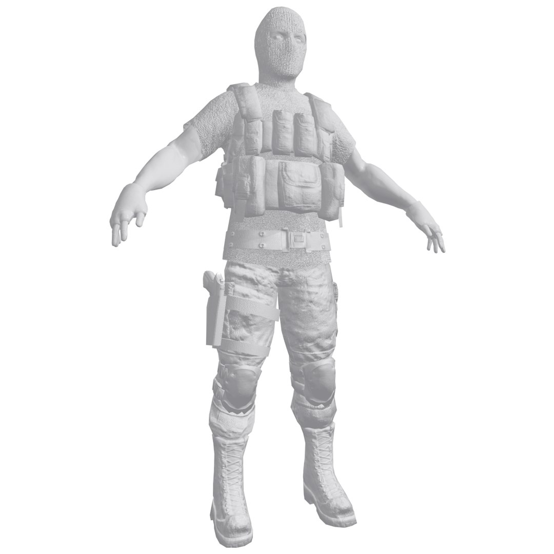 Paramilitary Soldier 3d Max