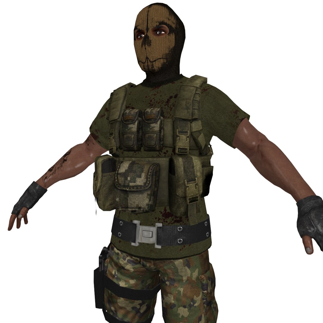 Paramilitary Soldier 3d Max