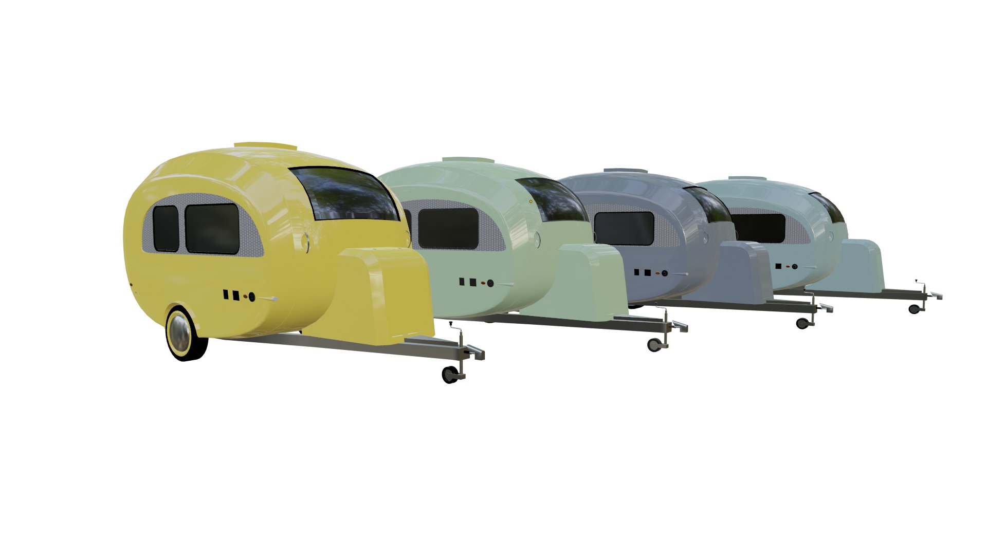 3D Caravan -Travel Trailer Model - TurboSquid 1790269