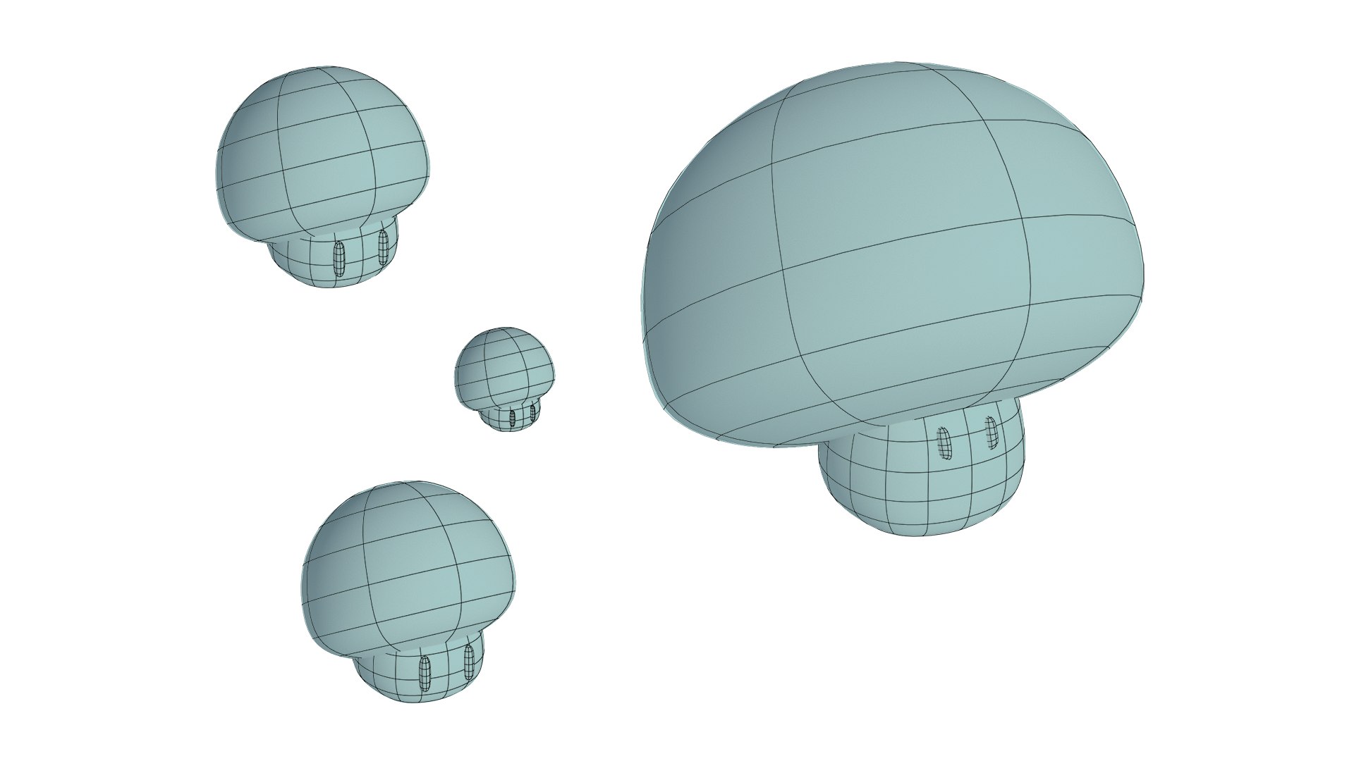 Special Mushrooms SET - Super Mario Bros 3D - TurboSquid 2049639