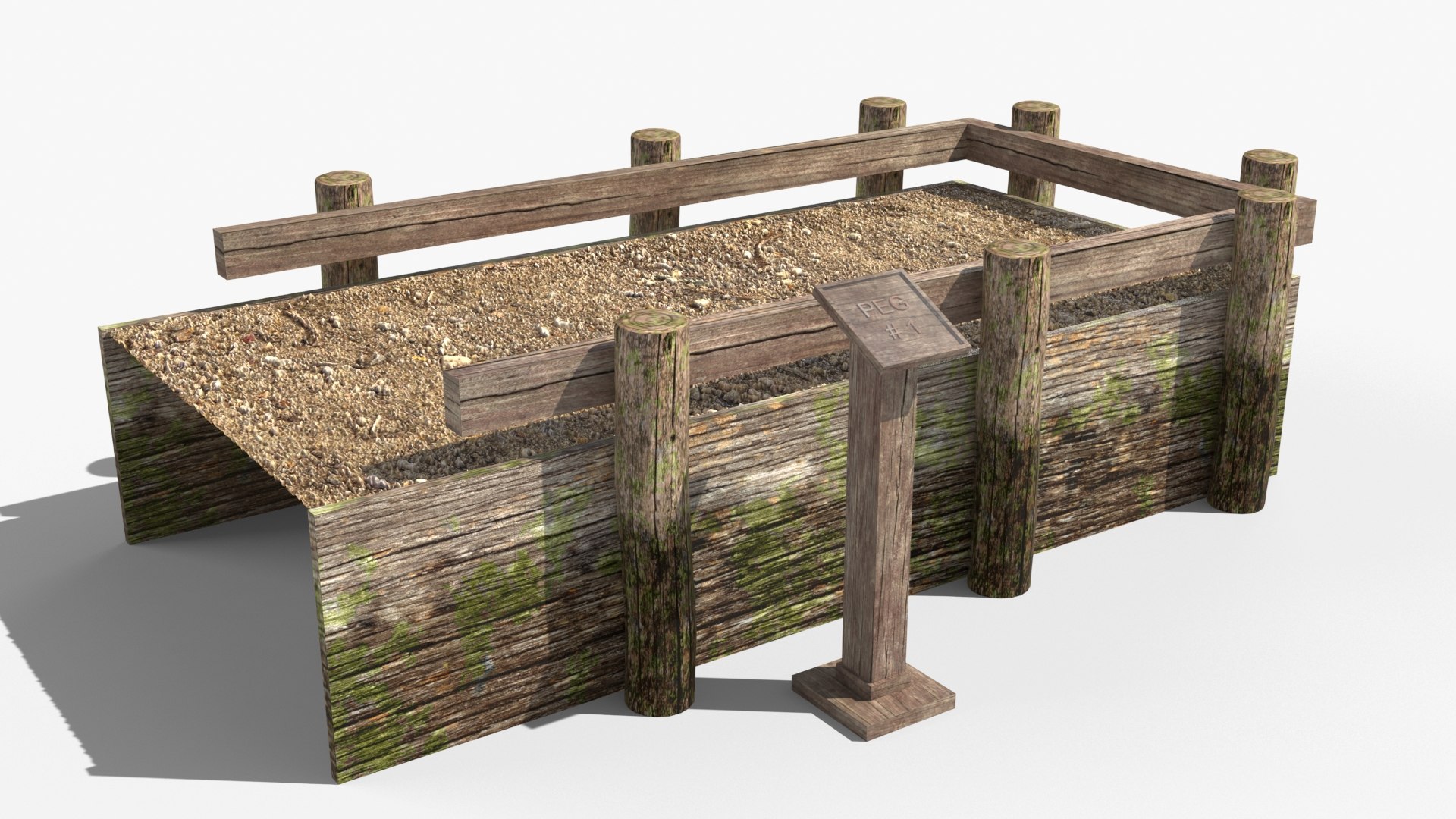 3D Wooden Fishing Peg - TurboSquid 1749691