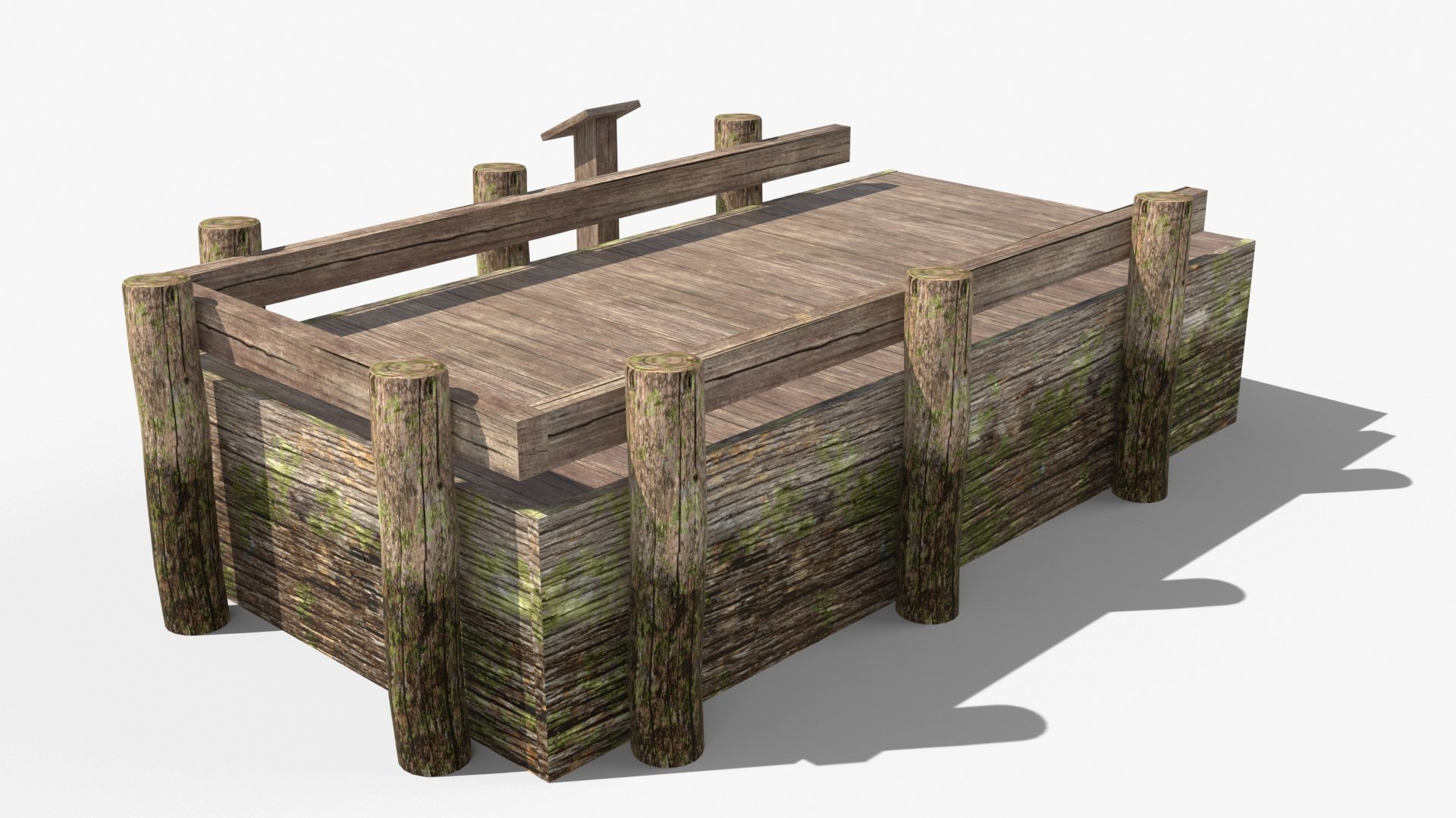 3D Wooden Fishing Peg - TurboSquid 1749691