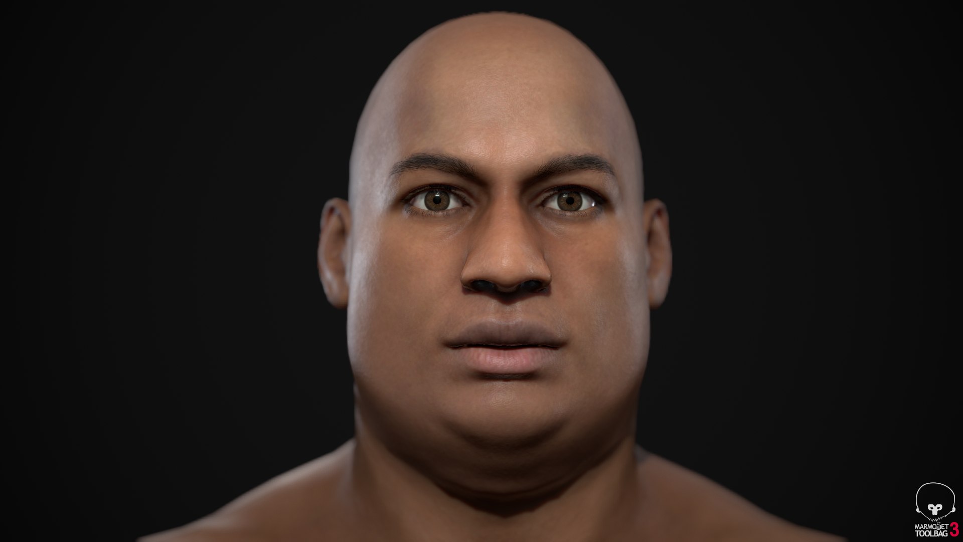 Plus size black man model - TurboSquid 1752731