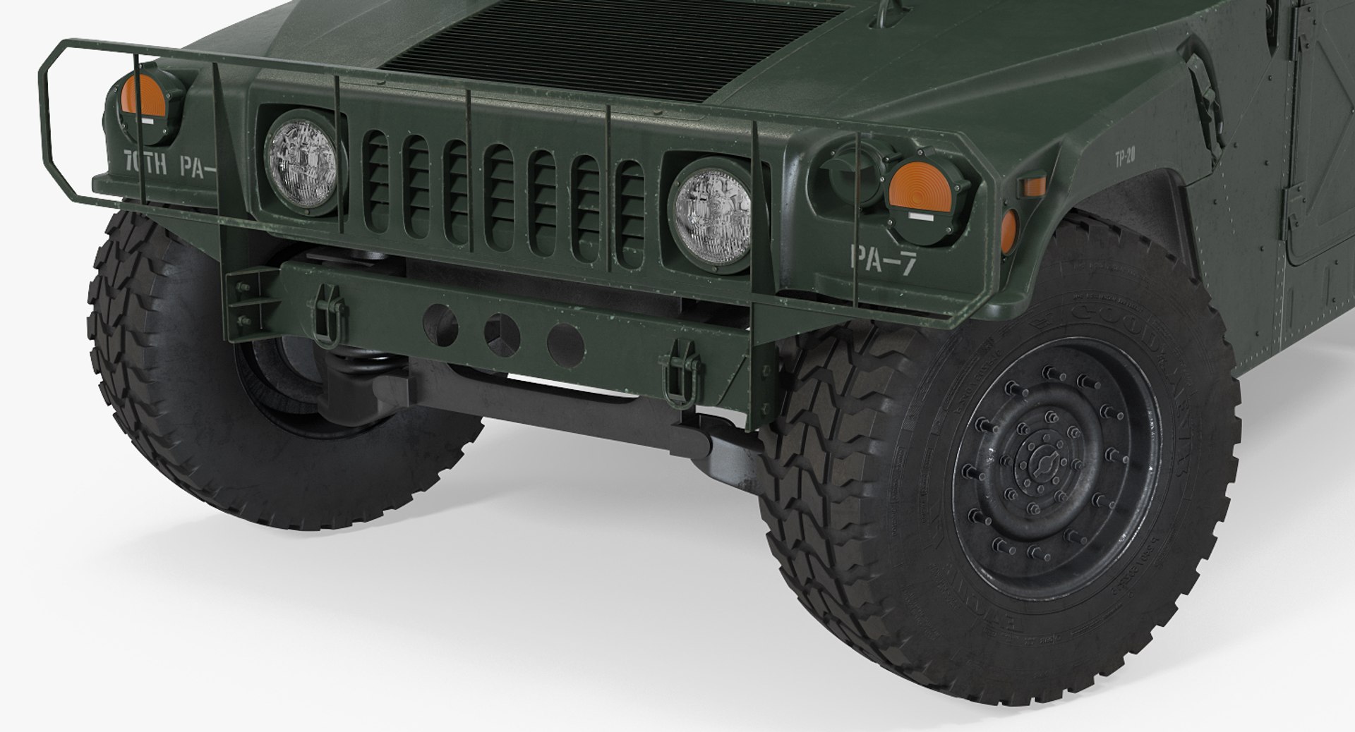 3d maxi ambulance military car model