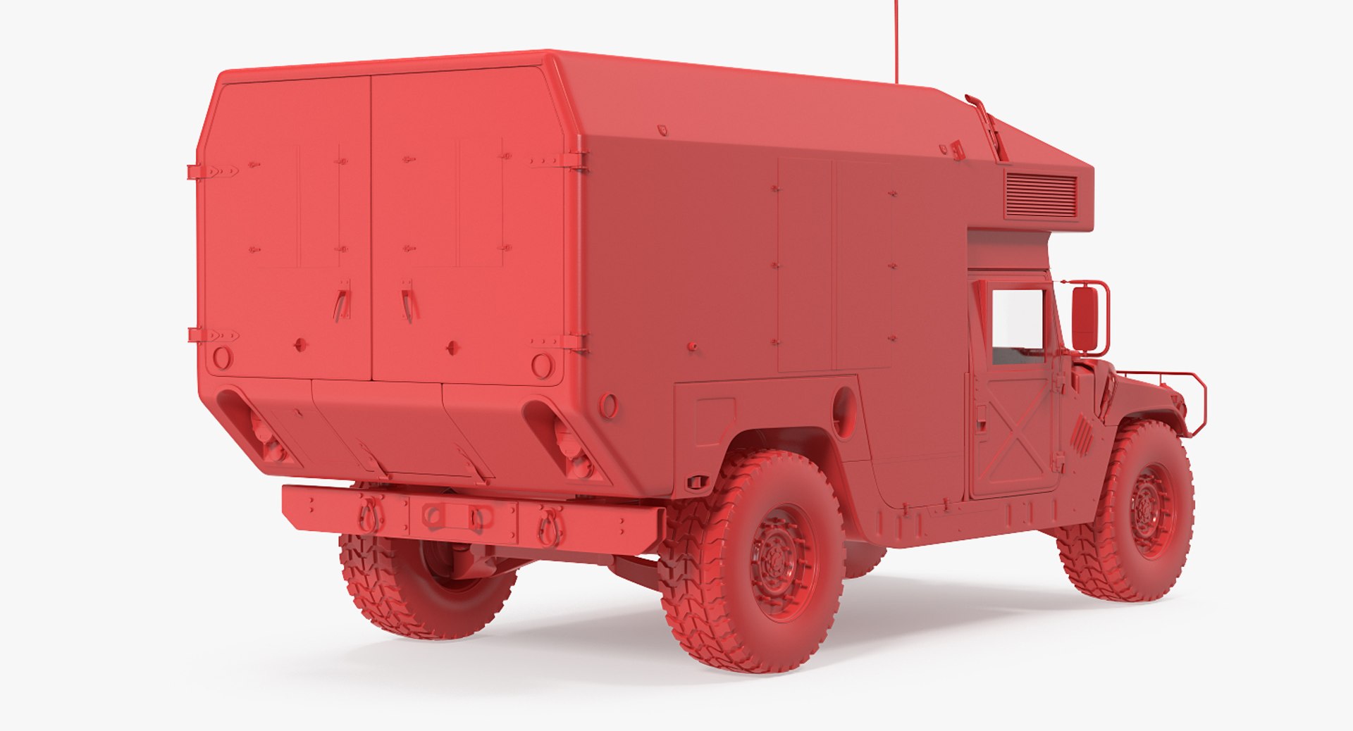 3d maxi ambulance military car model