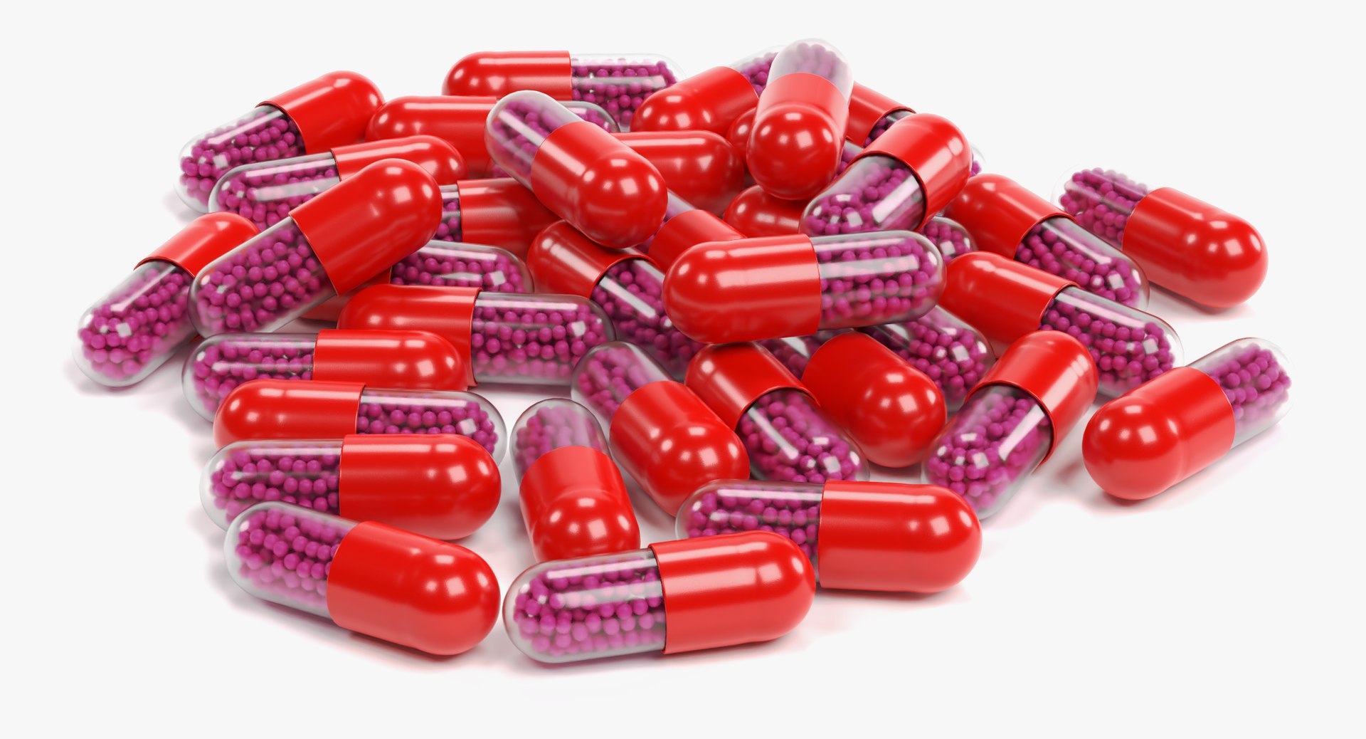 Pills Colored 3D Model - TurboSquid 2198761