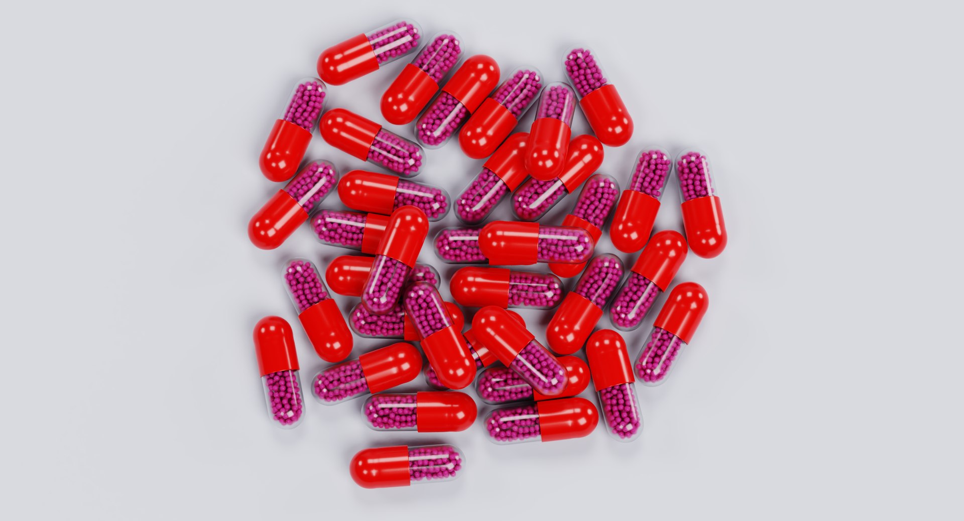 Pills Colored 3D Model - TurboSquid 2198761