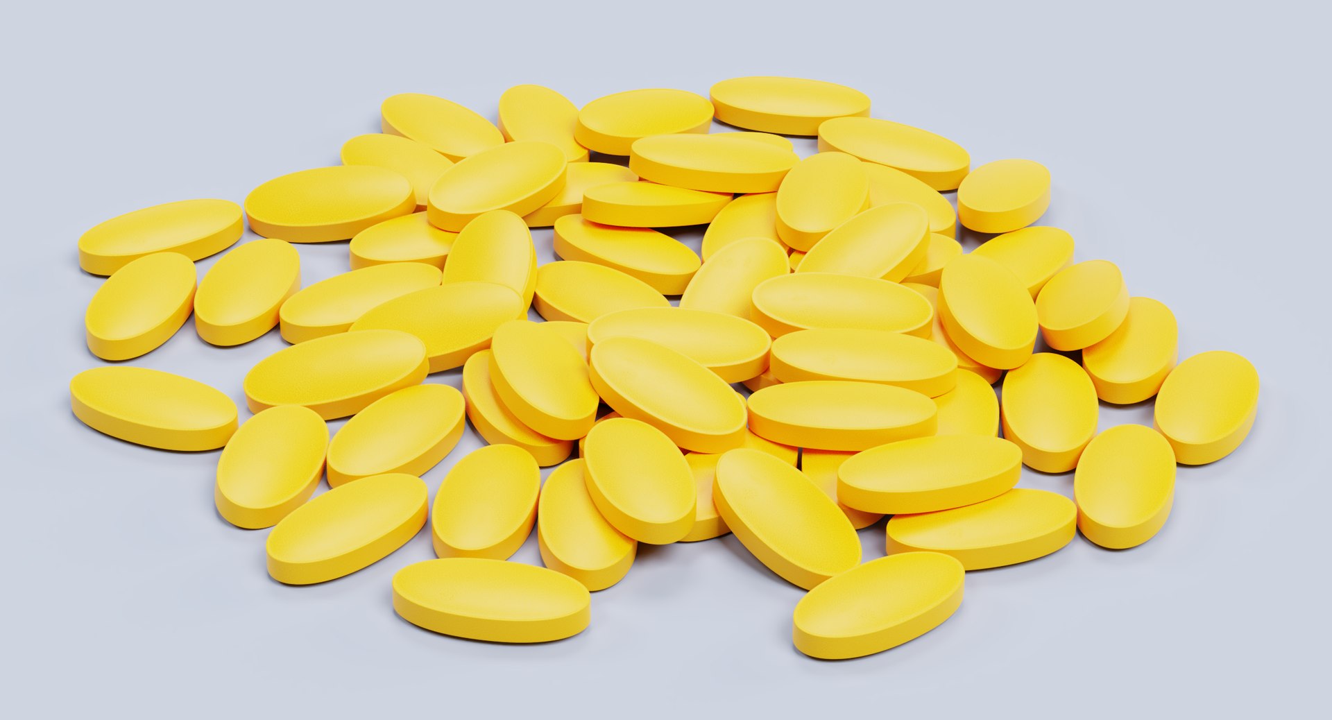 Pills Colored 3D Model - TurboSquid 2198761