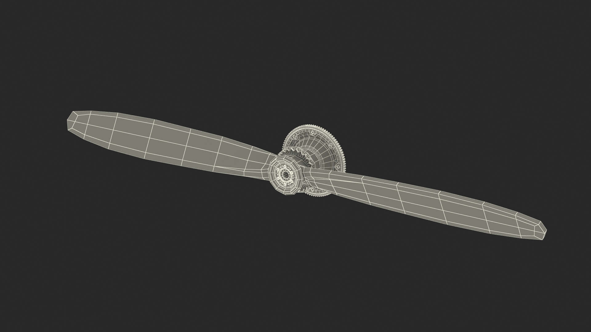 3D Model Airplane Propeller Two Blades - TurboSquid 1988209