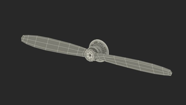 modelo 3d Airplane Propeller Two Blades - TurboSquid 1988209