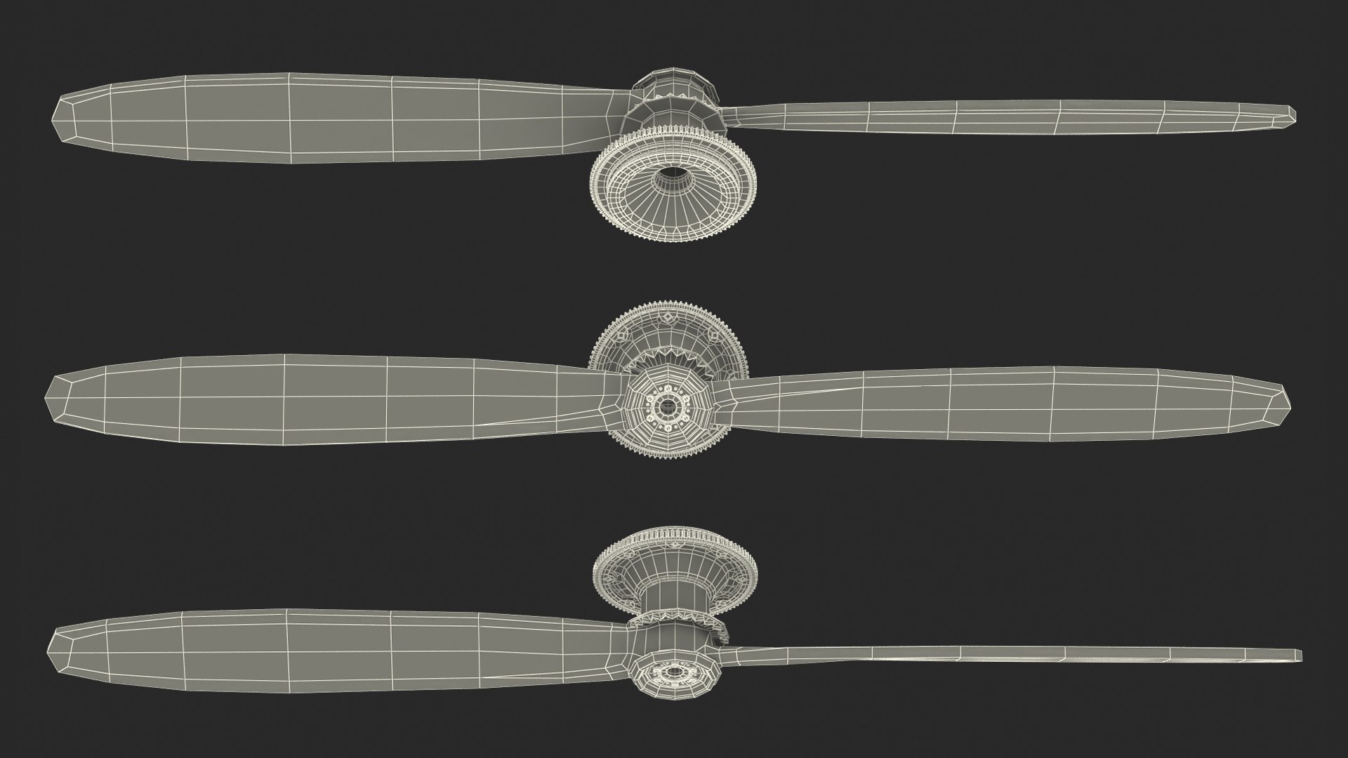 3D Model Airplane Propeller Two Blades - TurboSquid 1988209