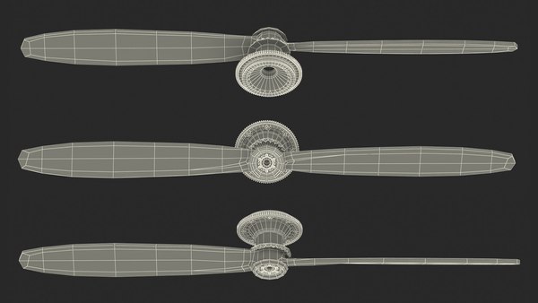 modelo 3d Airplane Propeller Two Blades - TurboSquid 1988209