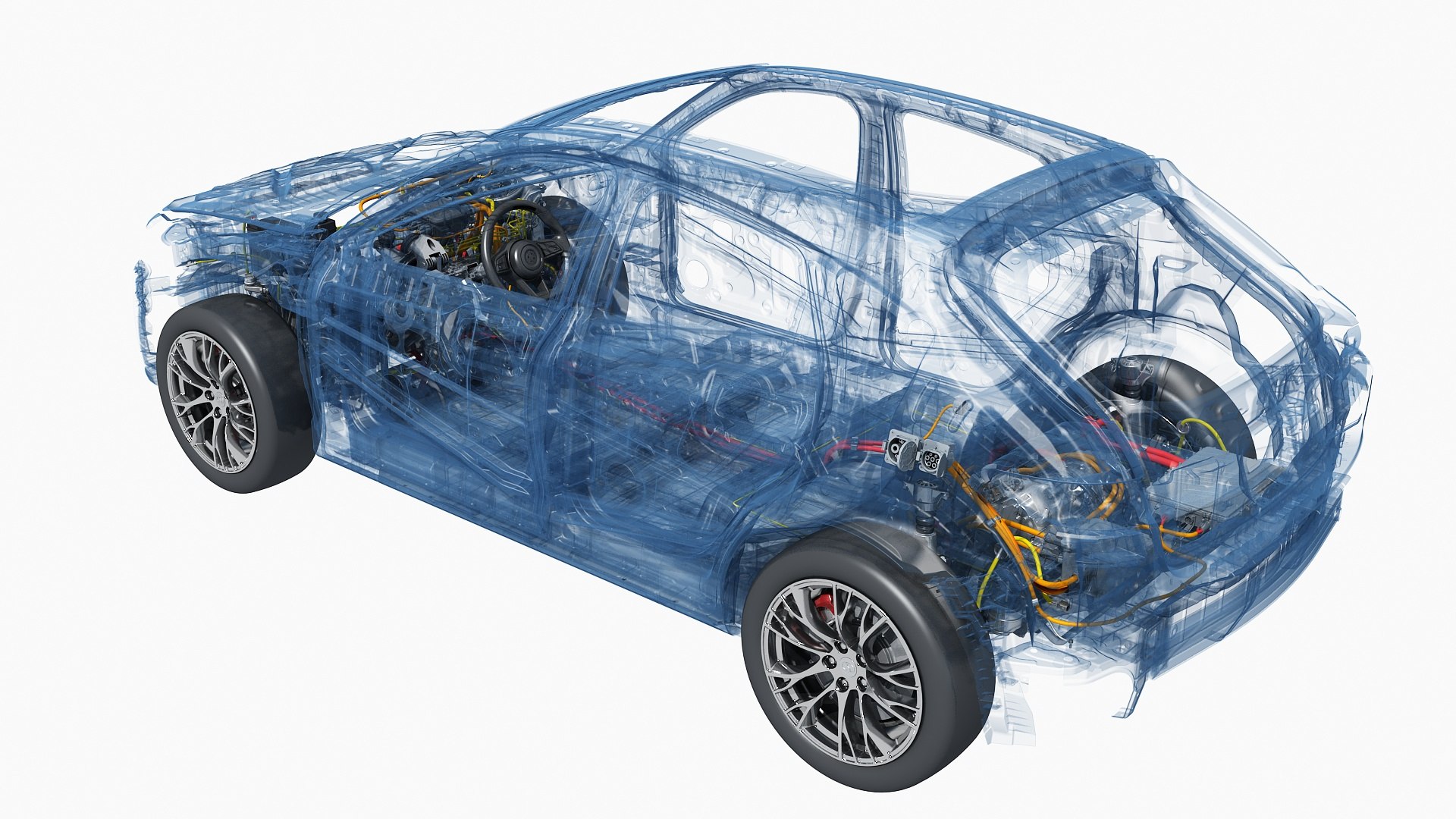 3D Electric SUV X-ray - TurboSquid 1971376