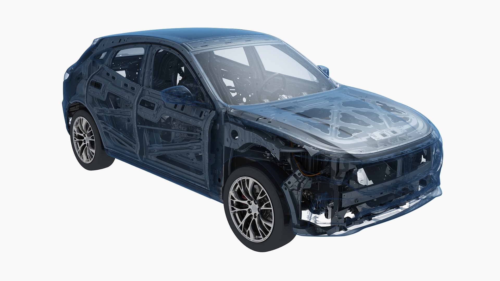 3D Electric SUV X-ray - TurboSquid 1971376