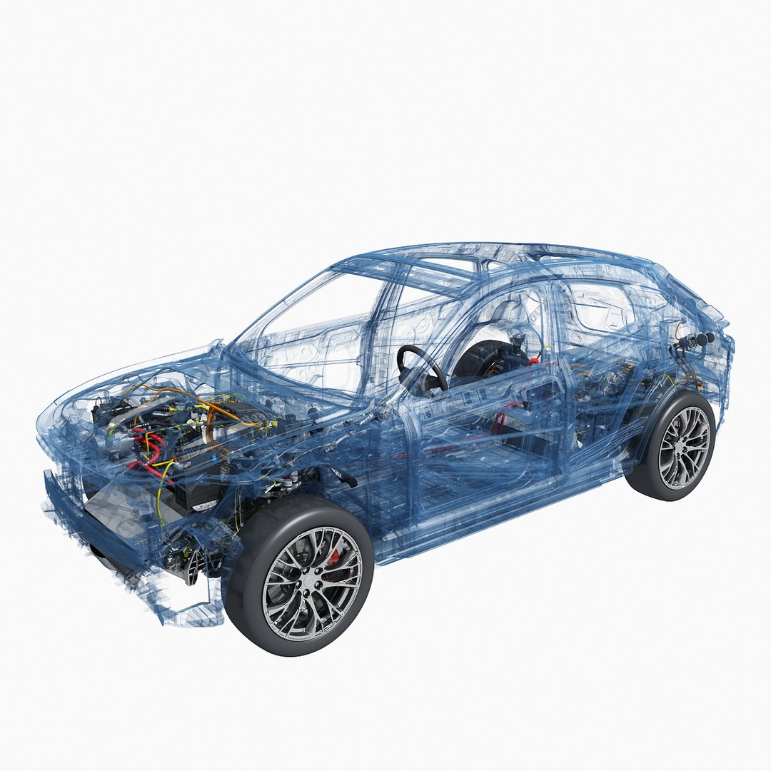 3D Electric SUV X-ray - TurboSquid 1971376