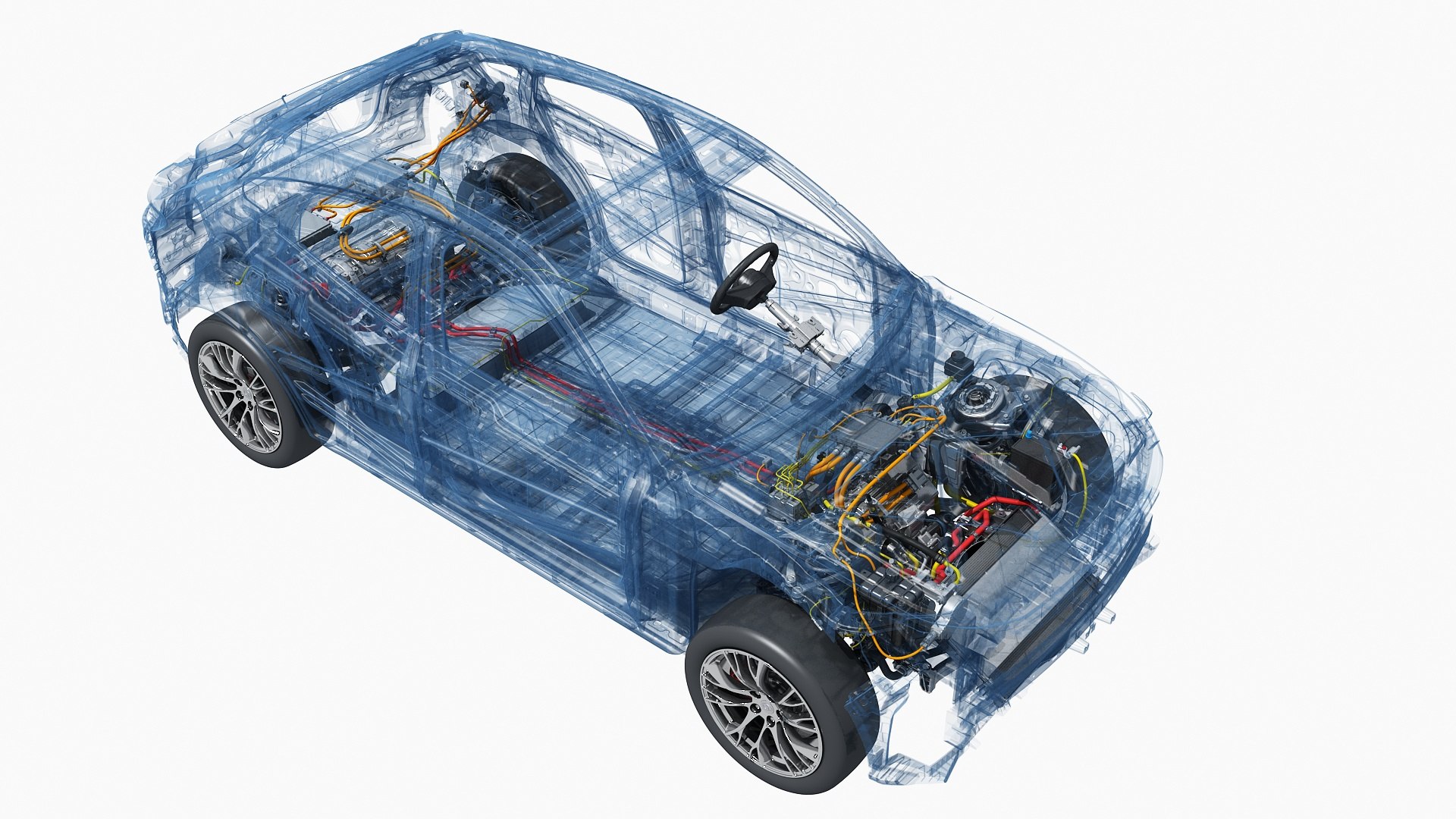 3D Electric SUV X-ray - TurboSquid 1971376