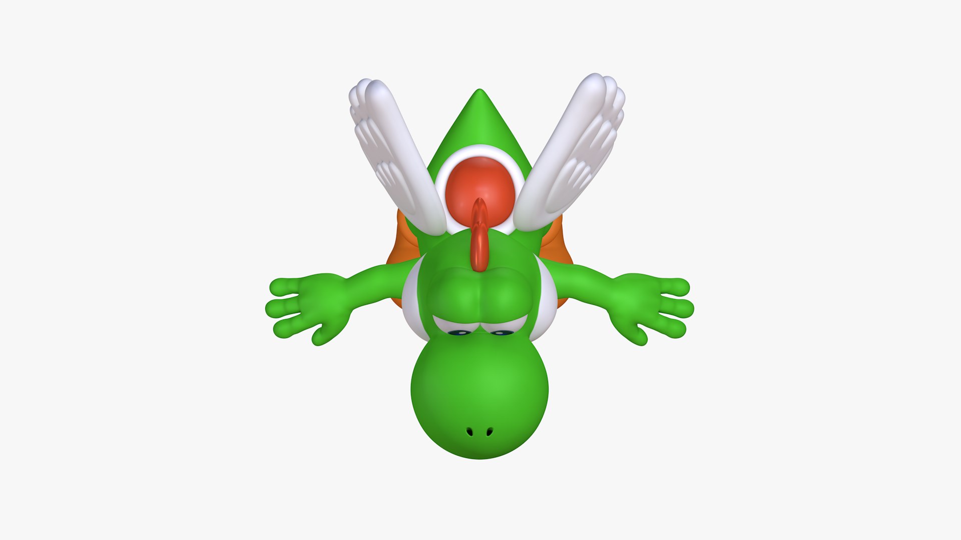 3D Model Classic Yoshi Wings Super Mario - TurboSquid 1706430
