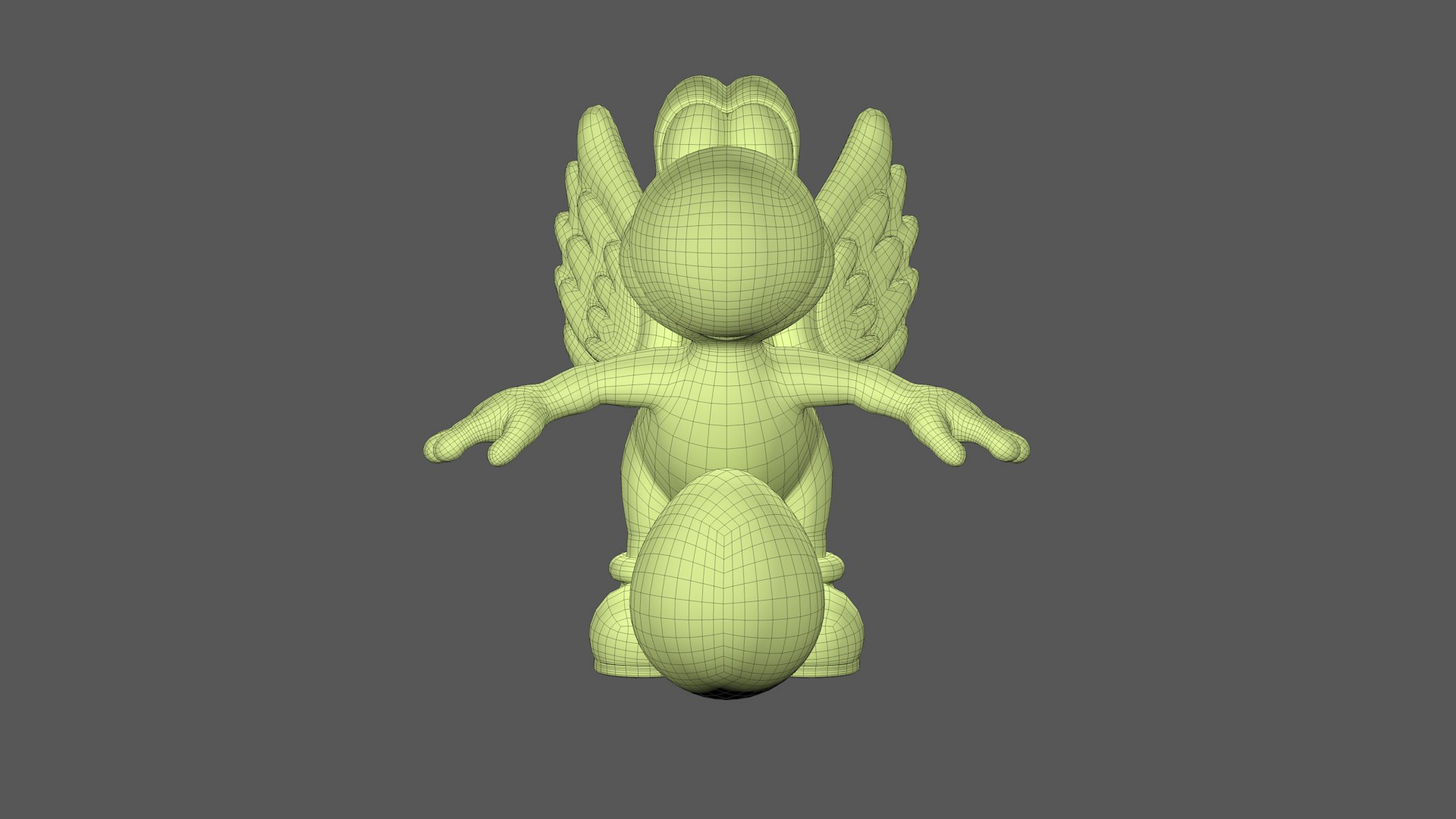 3D Model Classic Yoshi Wings Super Mario - TurboSquid 1706430