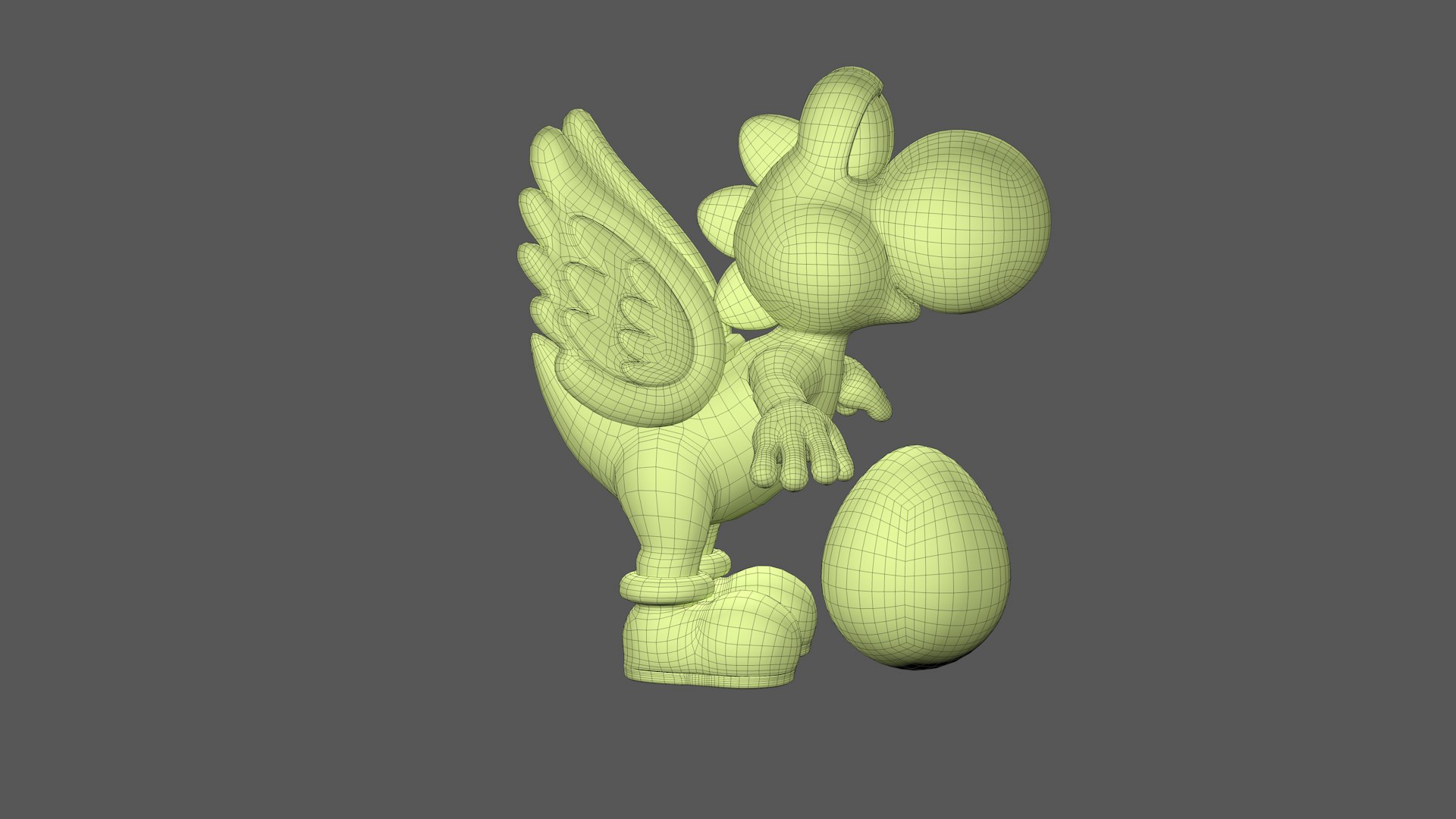 3D Model Classic Yoshi Wings Super Mario - TurboSquid 1706430