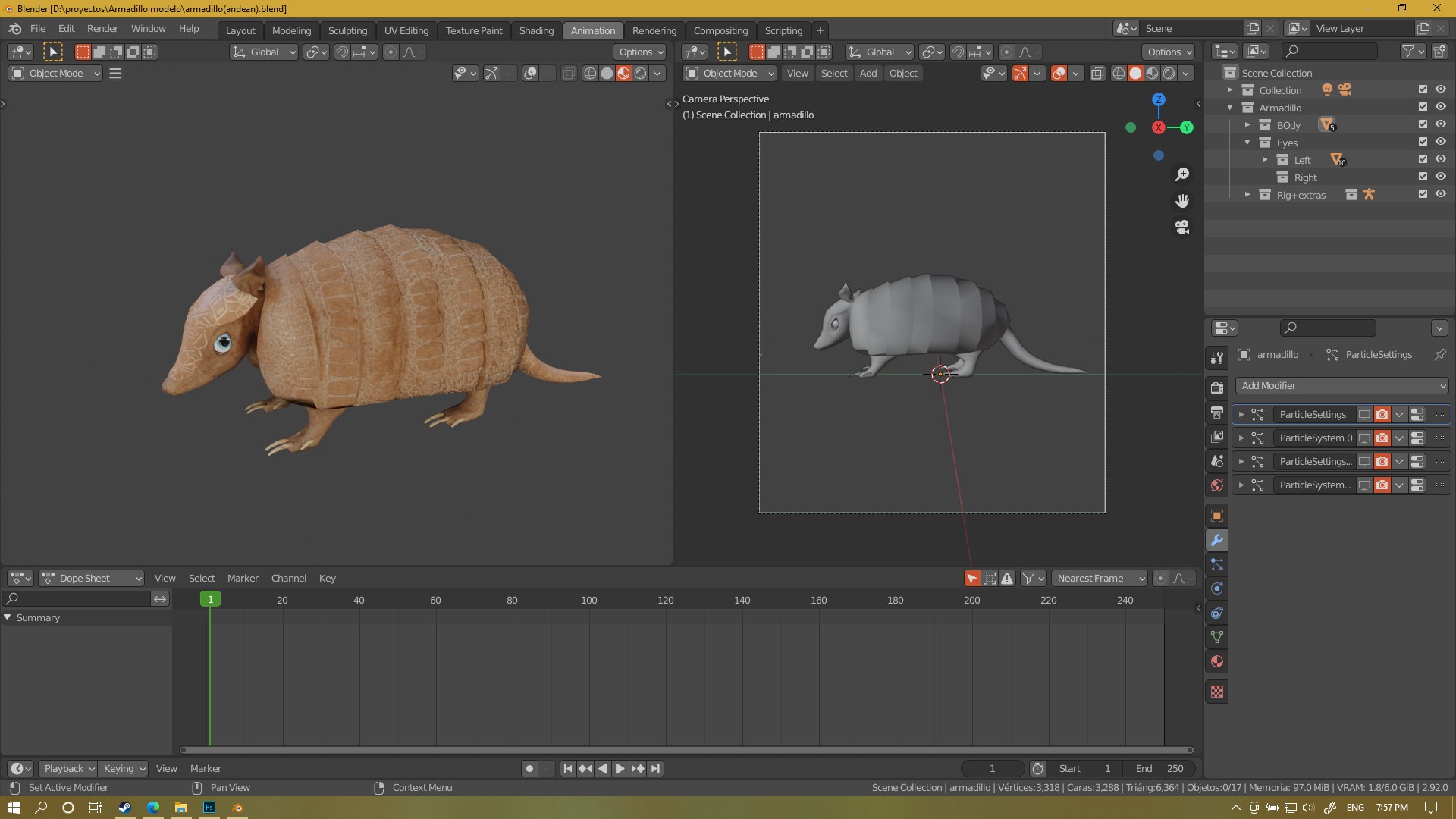 Free Armadillo Andean Model - TurboSquid 1732536
