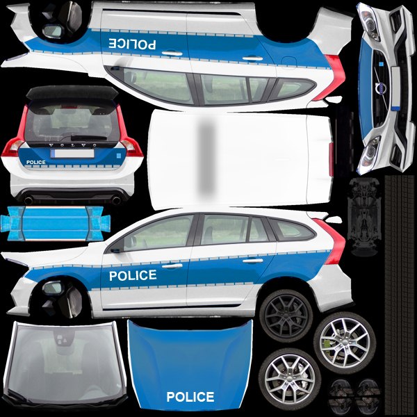 v60 2015 police 3d 3ds