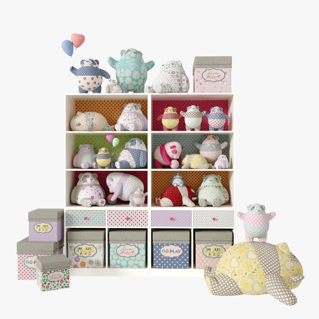 3D Colorful Panda Pals Model - TurboSquid 2198226