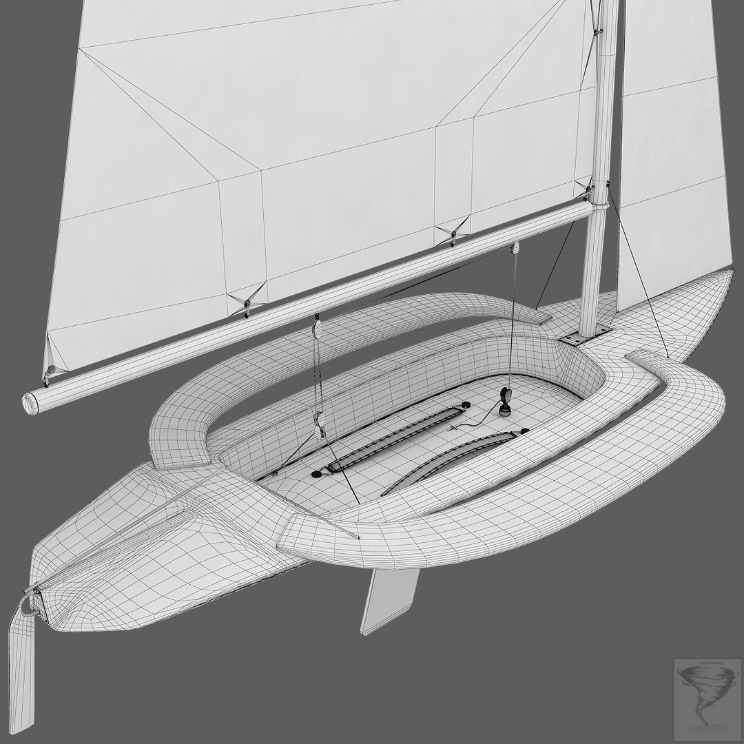 Windsurf - 49er Boat 3d Model