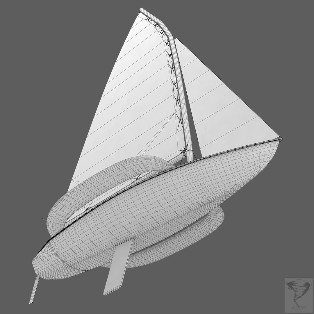 Windsurf - 49er Boat 3d Model