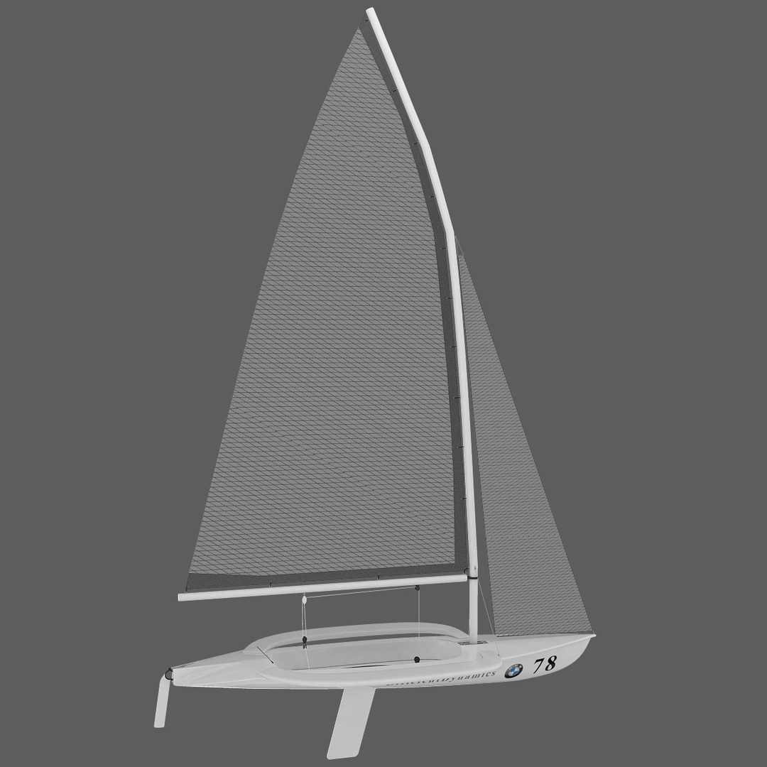 windsurf - 49er boat 3d model