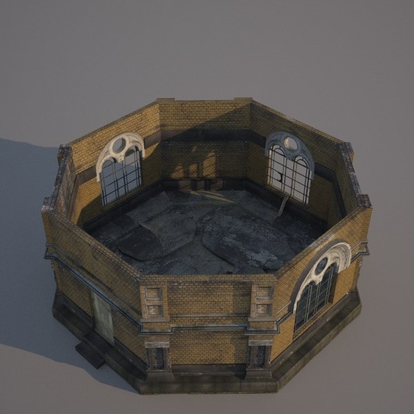 3d old crypt model