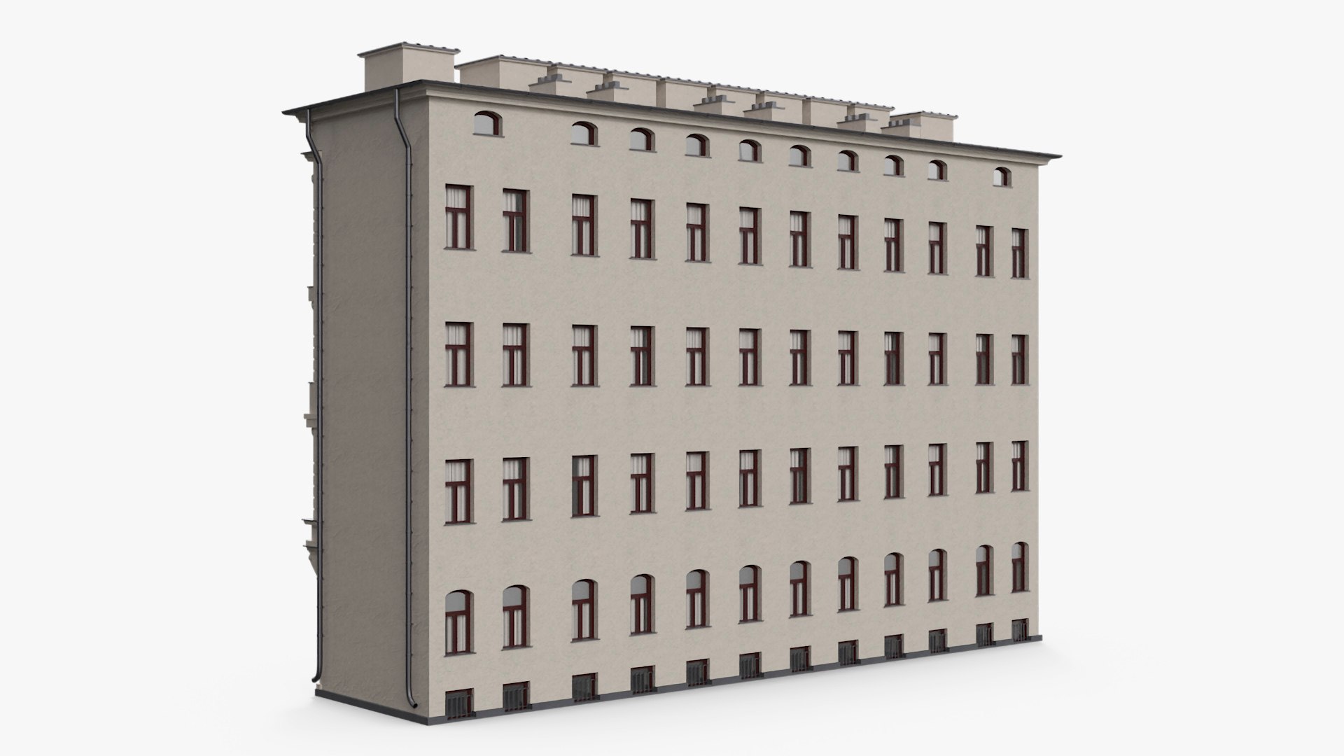 Historic European Apartment Building 3D Model - TurboSquid 2387122